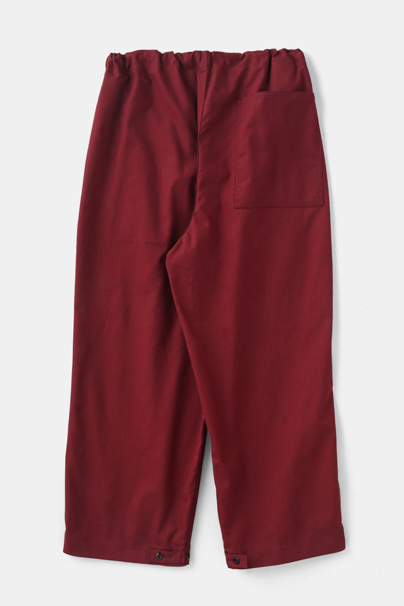 TUKI / over pants(0159) Maroon ツキ マルーン オーバーパンツ – FIFTH GENERAL STORE