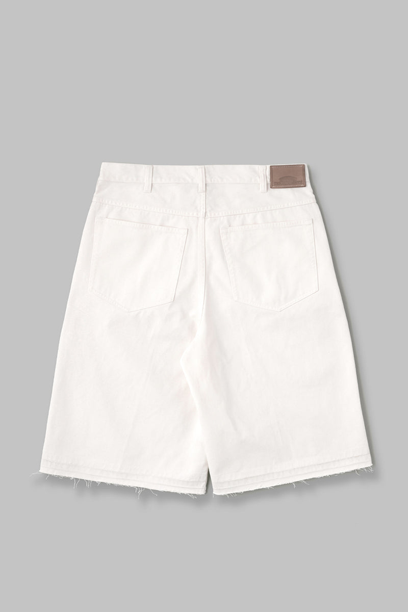 92' Loose-Fit Faded Shorts Cutoff / WHT – FIFTH GENERAL STORE